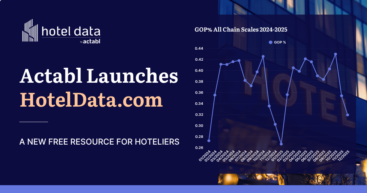 Actabl Launches HotelData.com as New Data-Backed Industry Resource for Hoteliers, Debuts ...