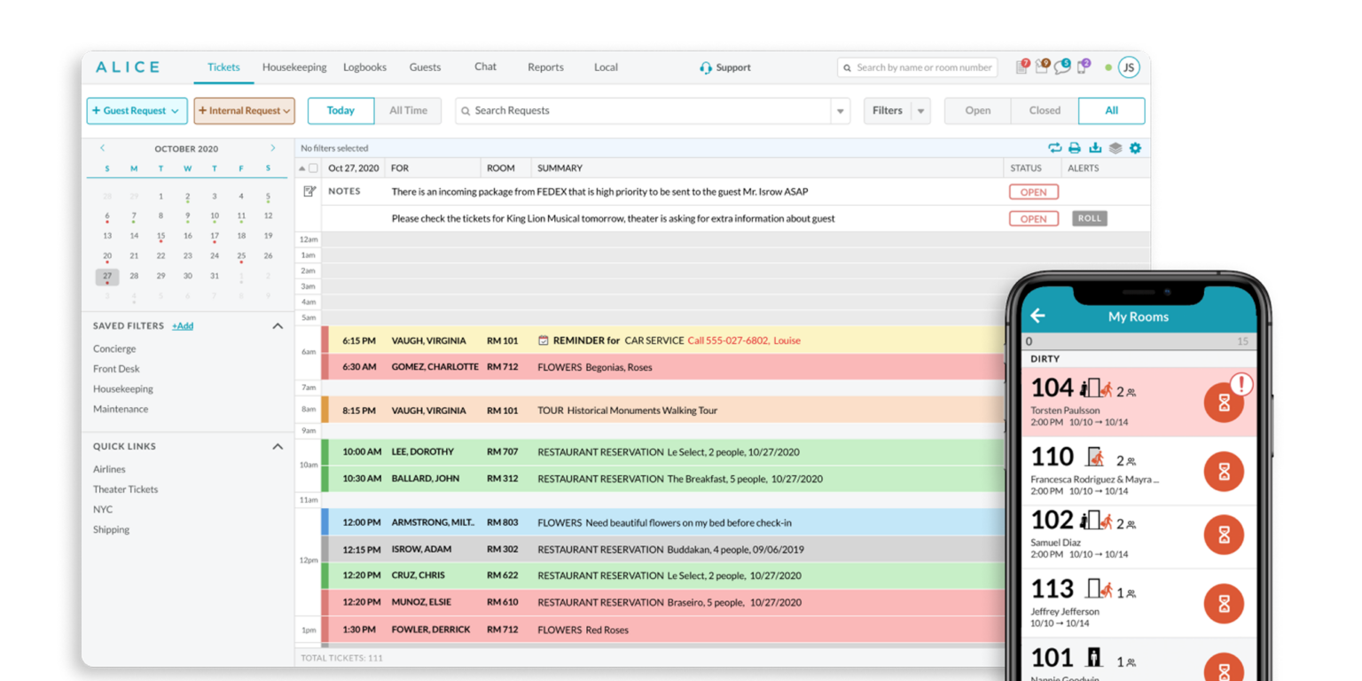 Alice Awarded HotelTechAwards: Best Housekeeping & Concierge Software 2022